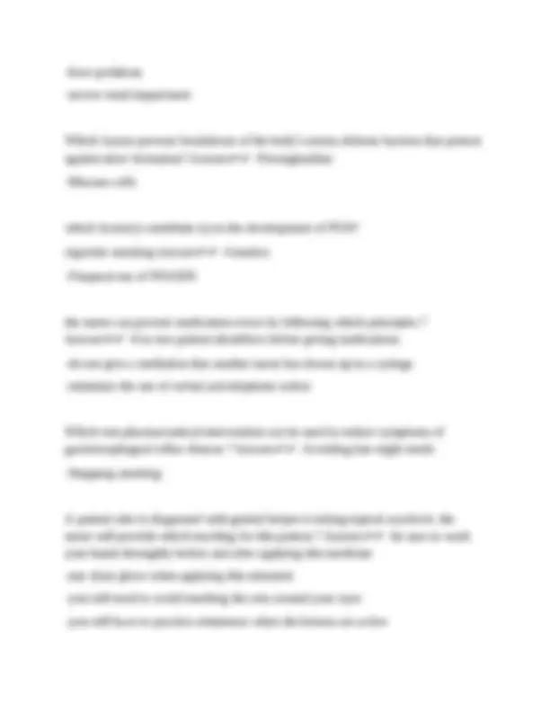 SATA pharm questions with correct answers | Exams Nursing | Docsity