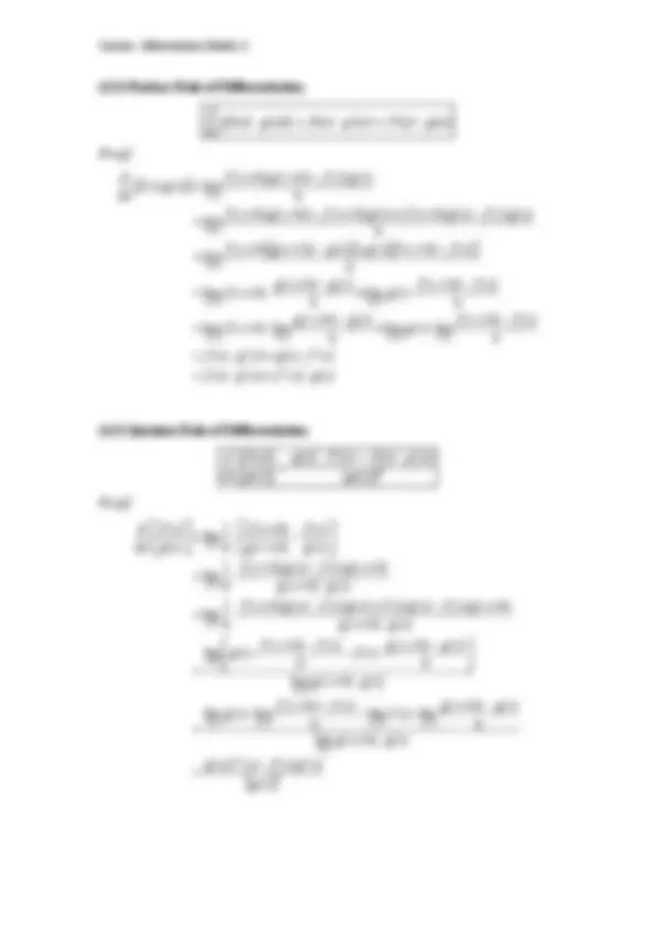 First Principle of Differentiation | Study notes Calculus | Docsity