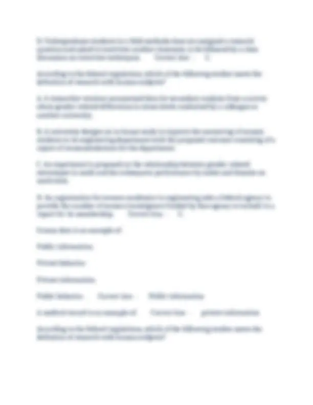 CITI RCR-Basic Training Course [2] Q&A: Research Ethics and Conduct ...