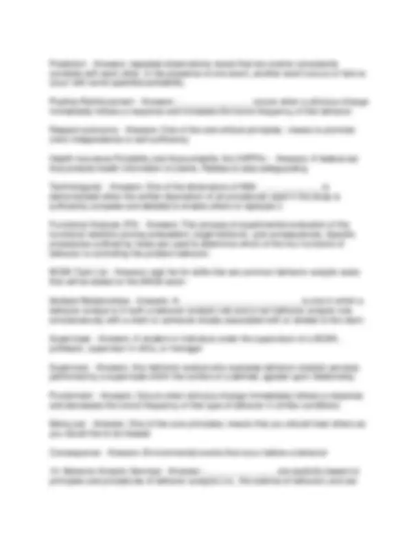 SPCE 619 Exam Questions and Answers: Functional Behavior Assessment ...