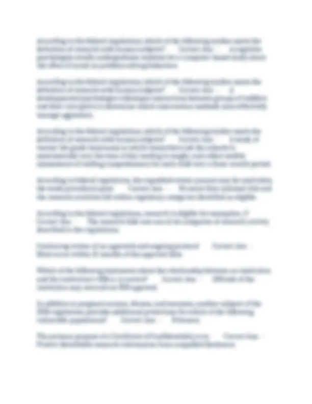 Citi Training, CITI IRB (Conflicts of Interest & Basics of Info ...