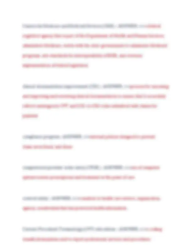 NHA CEHRS Final Exam 2025: Comprehensive Glossary of Healthcare Terms and Concepts | Exams ...