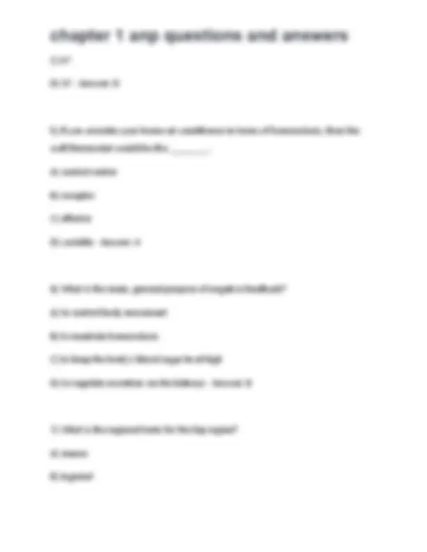 chapter 1 anp questions and answers. | Exams Nursing | Docsity