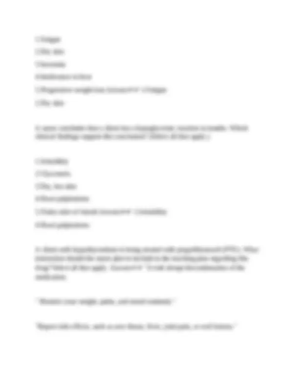 Endocrine System SATA questions with correct answers | Exams Nursing ...