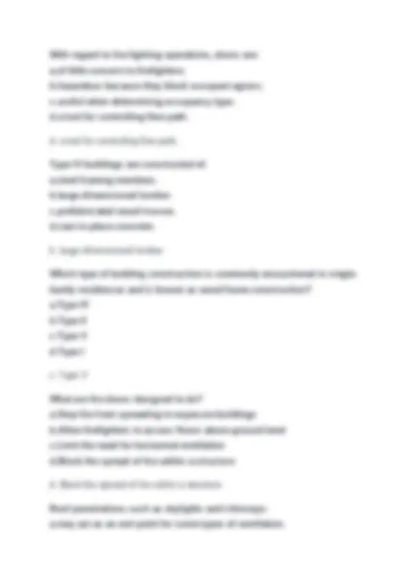 IFSTA 7 - Chapter 3 - Building Construction Quiz study set with 100% ...