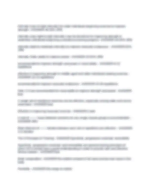 Group Fitness Instructor Exam: Chapter 2 - Exercise Science and ...