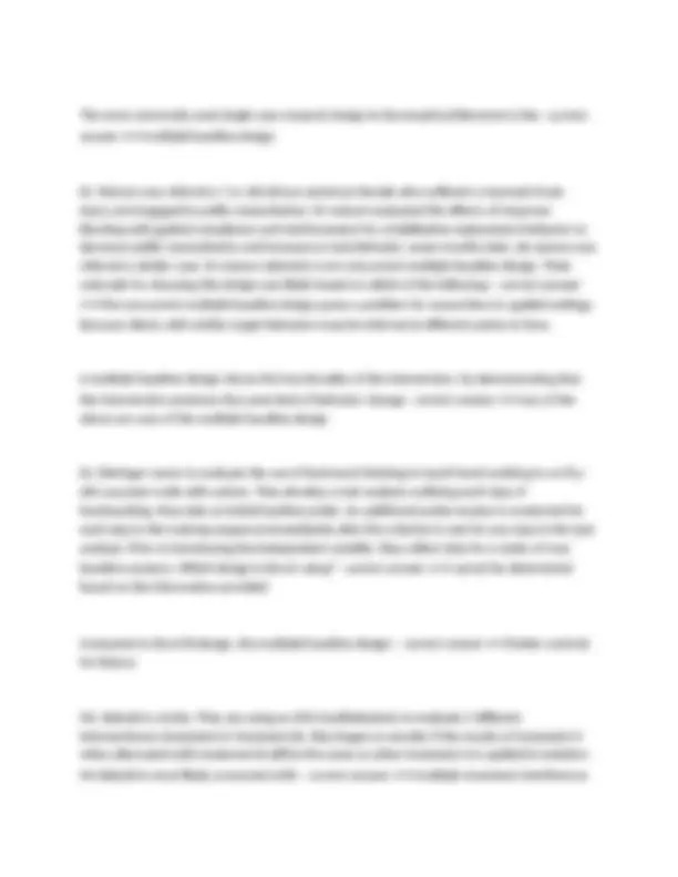 SPCE 630 Final Questions and Answers: Applied Behavior Analysis ...