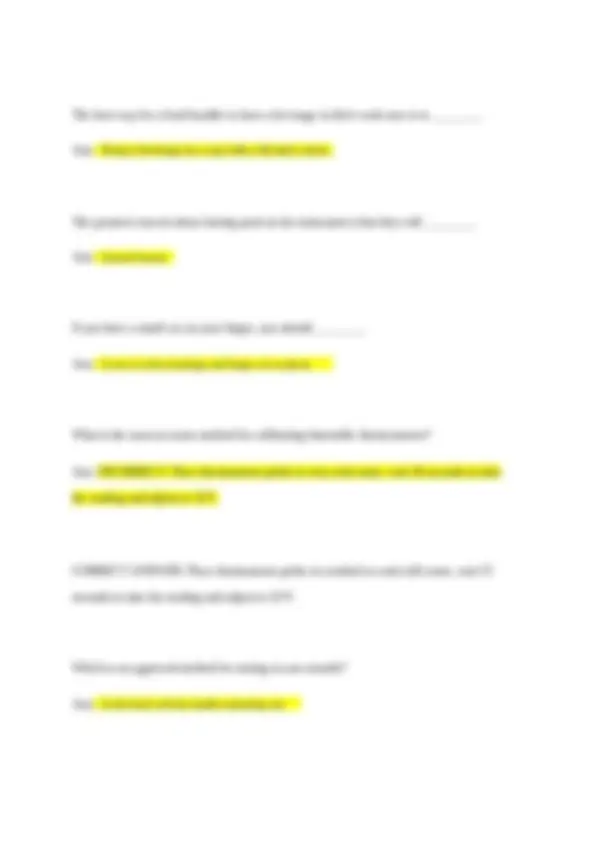 Food Manager Exam (all 100% correct answers) Questions with Complete ...