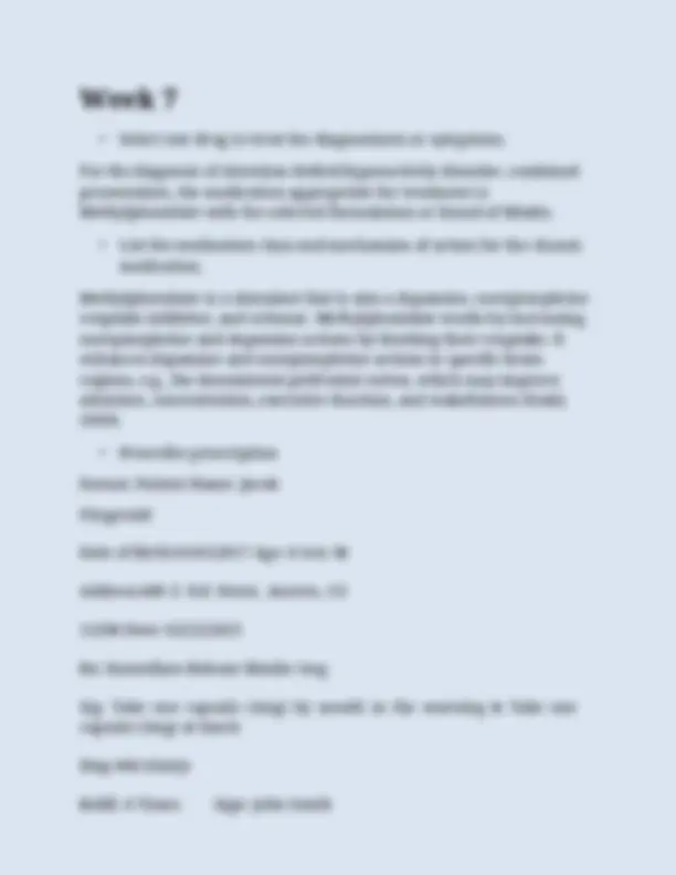 NR 546 Week 7 Case Study- child and adolescent tested questions (latest ...