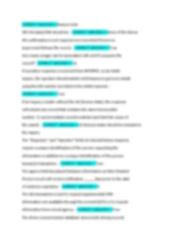 TCIC-TLETS Full Access Recertification Exam: 250+ Verified Questions ...