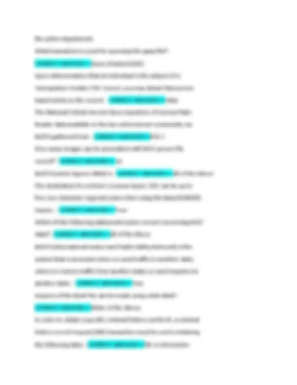 TCIC-TLETS Full Access Recertification Exam: 250+ Verified Questions ...