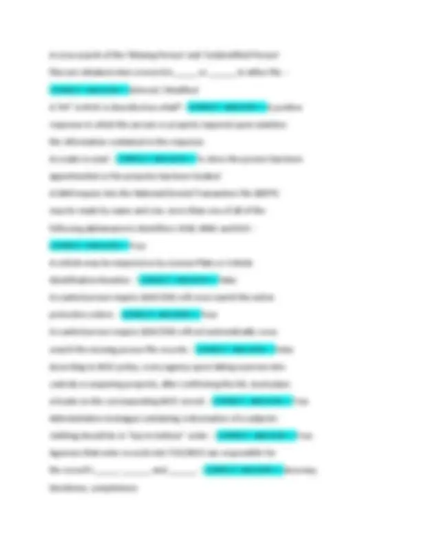 TCIC-TLETS Full Access Recertification Exam: 250+ Verified Questions ...