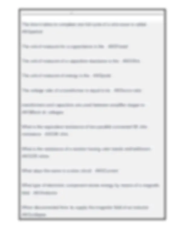 Final Exam Basic Electrical Questions with Correct Answers 2025-2026 ...