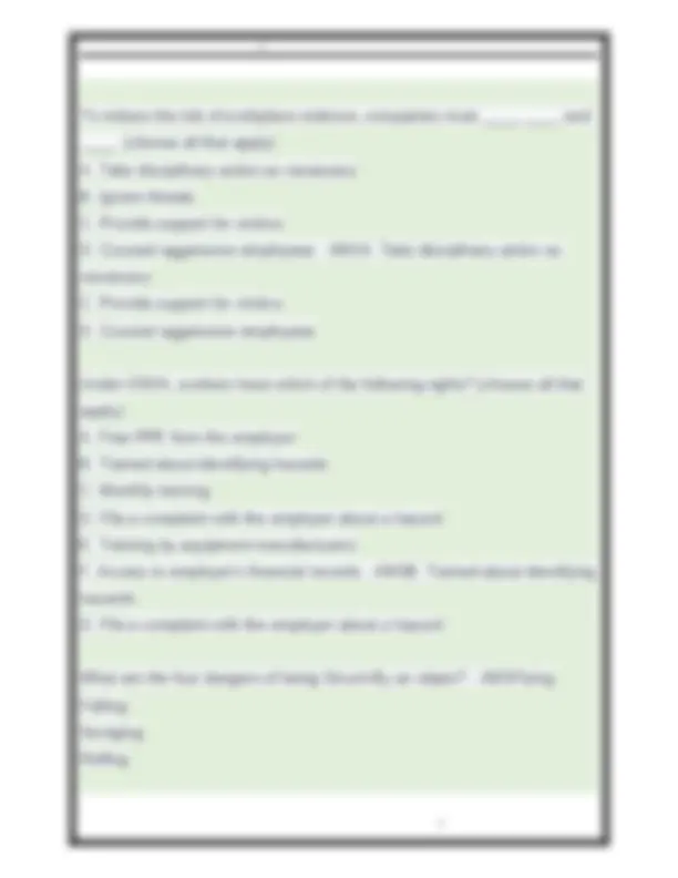 Construction Site Safety Review Test 2025-2026 Edition. Questions ...