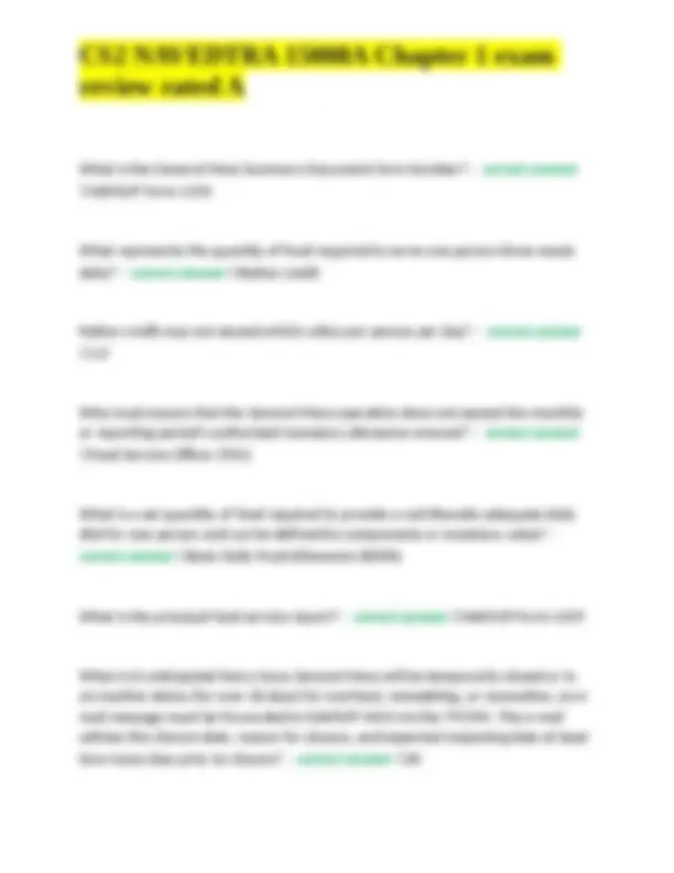 CS2 NAVEDTRA 15008A Chapter 1 exam review rated A | Exams Nursing | Docsity