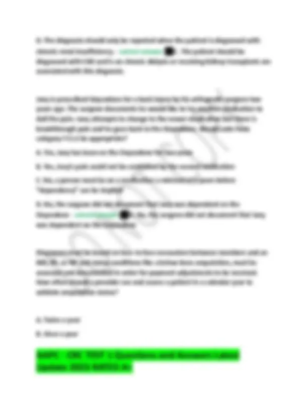 AAPC - CRC TEST 1 Questions and Answers Latest Update 2025 RATED A+ ...