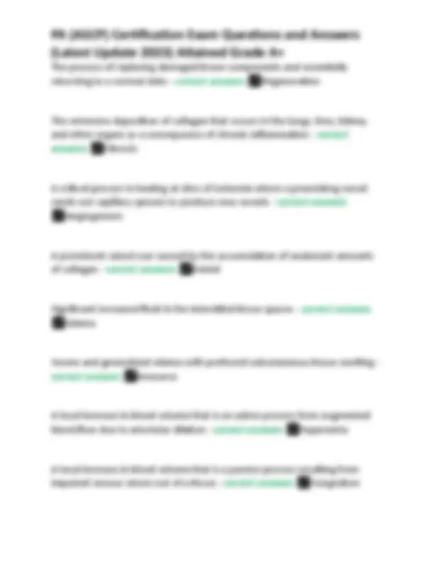 PA (ASCP) Certification Exam Questions and Answers (Latest Update 2023 ...