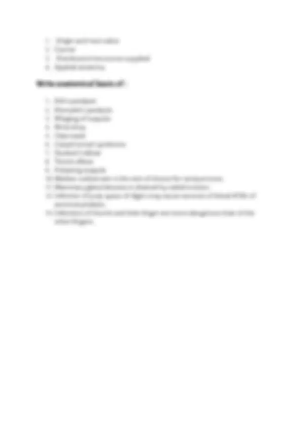 Upper limb questions | Quizzes Anatomy | Docsity