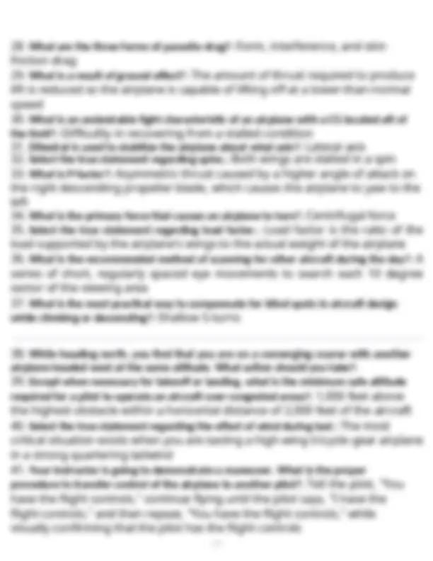 JEPPESEN PRIVATE PILOT STAGE I EXAM QUESTIONS CORRECT ANSWERS COMPLETE NEWEST | Exams Advanced ...