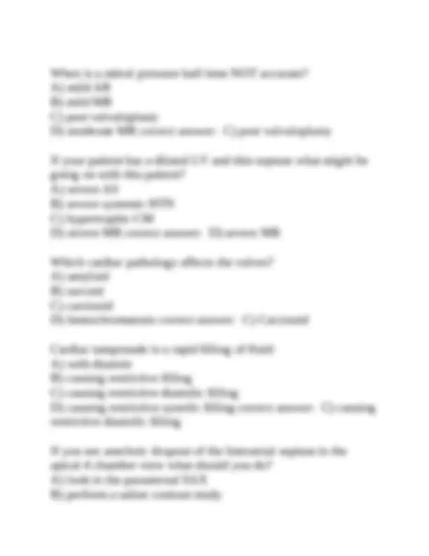 Adult Echo Study Guide: 213 Questions with Complete Solutions | Exams ...