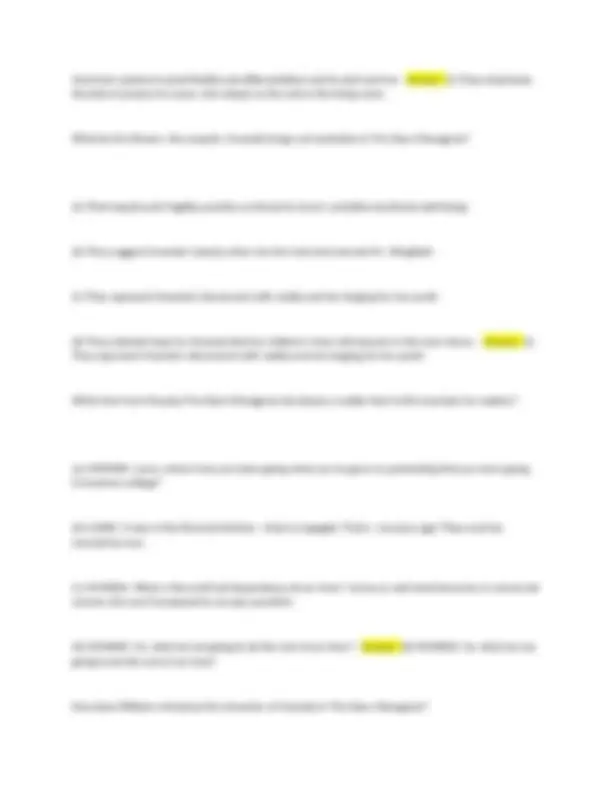 7.06 Quiz Checkpoint The Glass Menagerie American Literature Questions ...