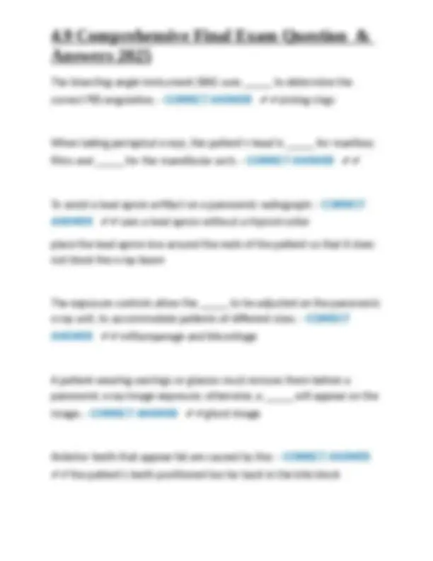 4.9 Comprehensive Final Exam Question & Answers 2025 | Exams Nursing ...