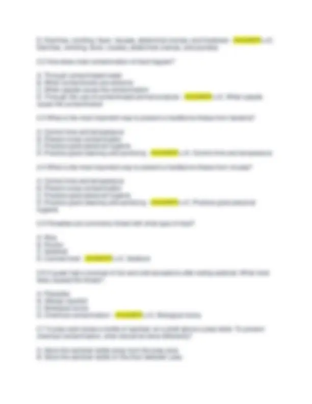 SERVSAFE FOOD MANAGER EXAM ACTUAL EXAM 2024 | ALL QUESTIONS AND CORRECT ...
