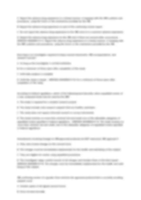 CITI Training, Modules 1-24 (Biomedical Research) Exam questions with ...