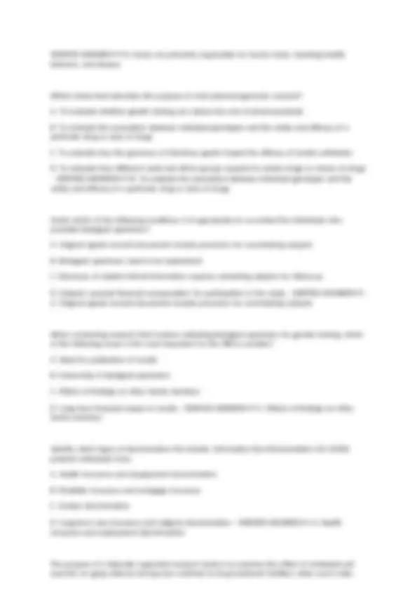 CITI Training, Modules 1-24 (Biomedical Research) Exam questions with ...