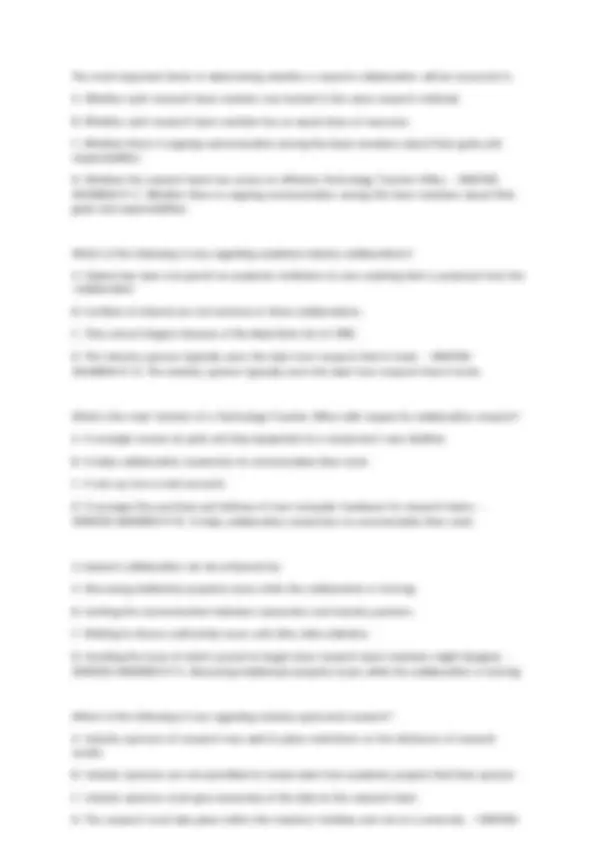 CITI Training, Modules 1-24 (Biomedical Research) Exam questions with ...