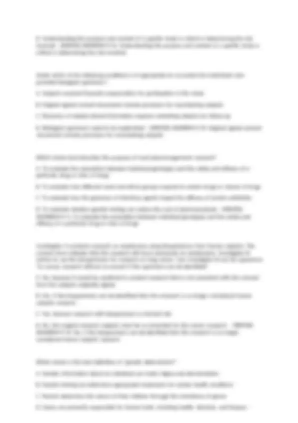 CITI Training, Modules 1-24 (Biomedical Research) Exam questions with ...