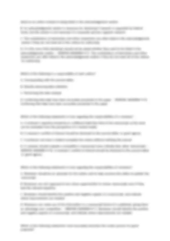 CITI Training, Modules 1-24 (Biomedical Research) Exam questions with ...