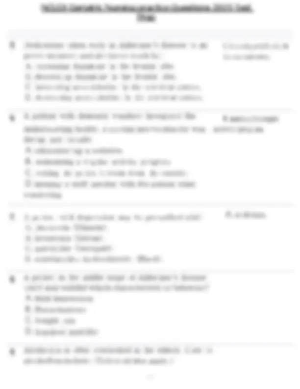 NCLEX Geriatric Nursing practice Questions 2025 Test Prep | Exams ...
