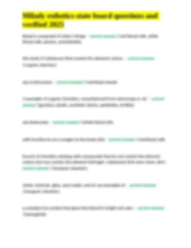 Milady Esthetics Board Exam: Infection Control, Microbiology, and ...