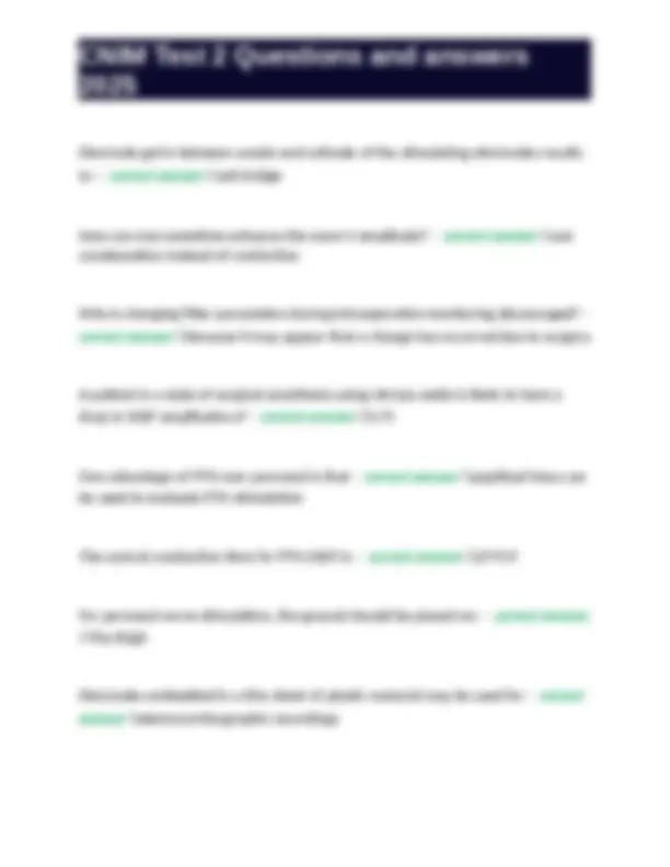 CNIM Test 2: Comprehensive Guide for Intraoperative Neurophysiological ...