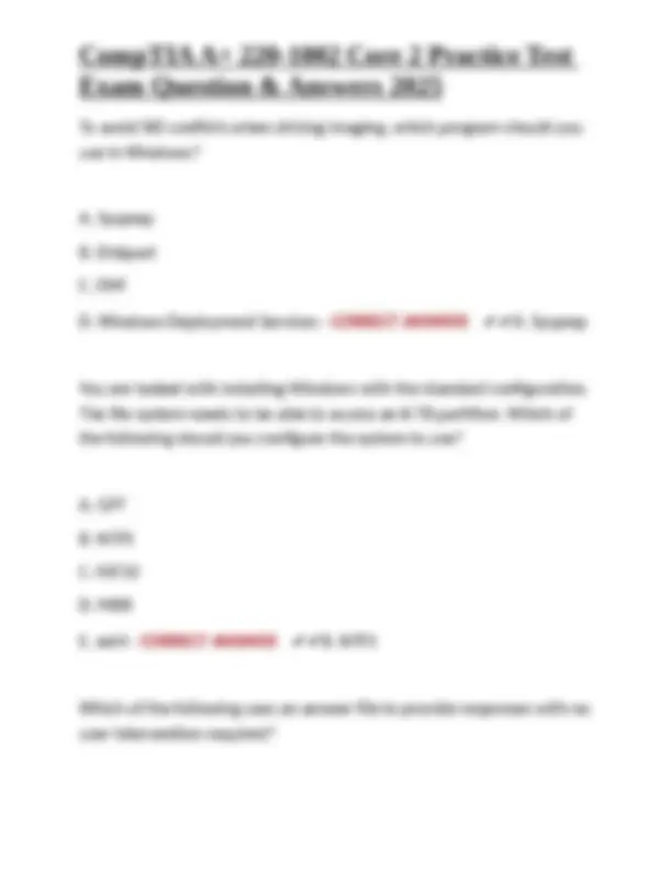 CompTIA A+ 220-1002 Core 2 Practice Test: Exam Questions and Answers ...