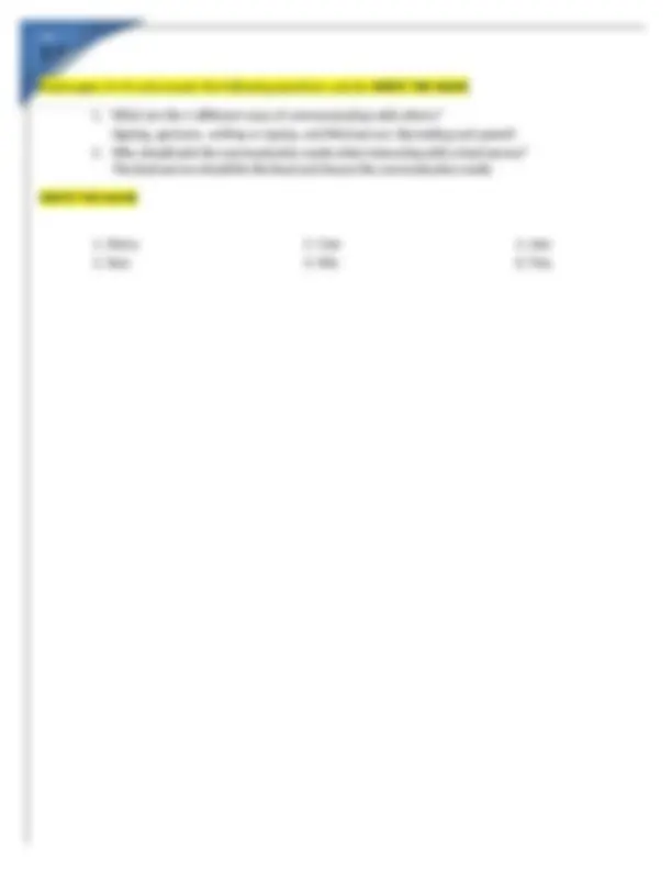 ASL 101 Signing Naturally Unit 1 Questions and Answers | Exams Nursing ...