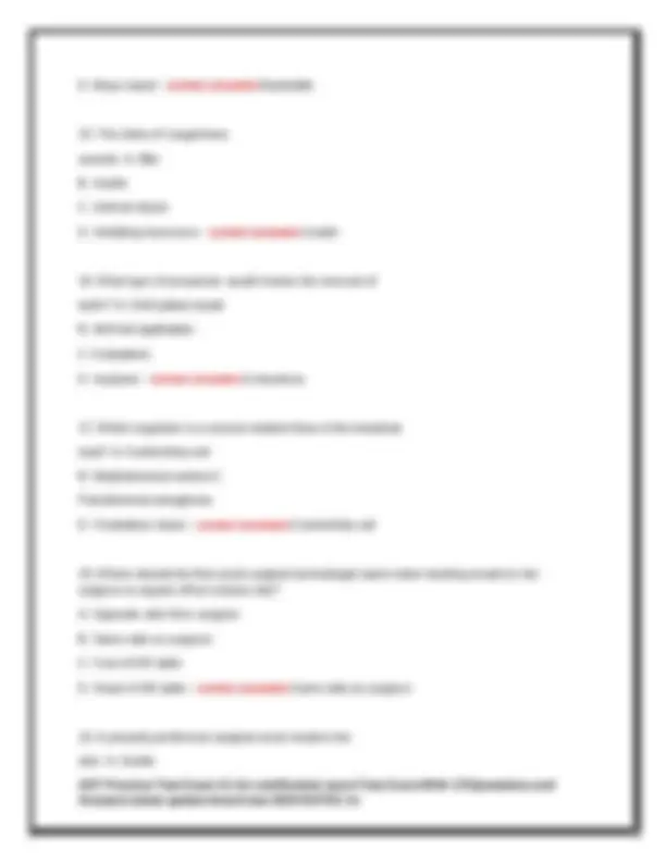 Ast Certification Exam Practice Questions And Answers 2024 Exams Nursing Docsity