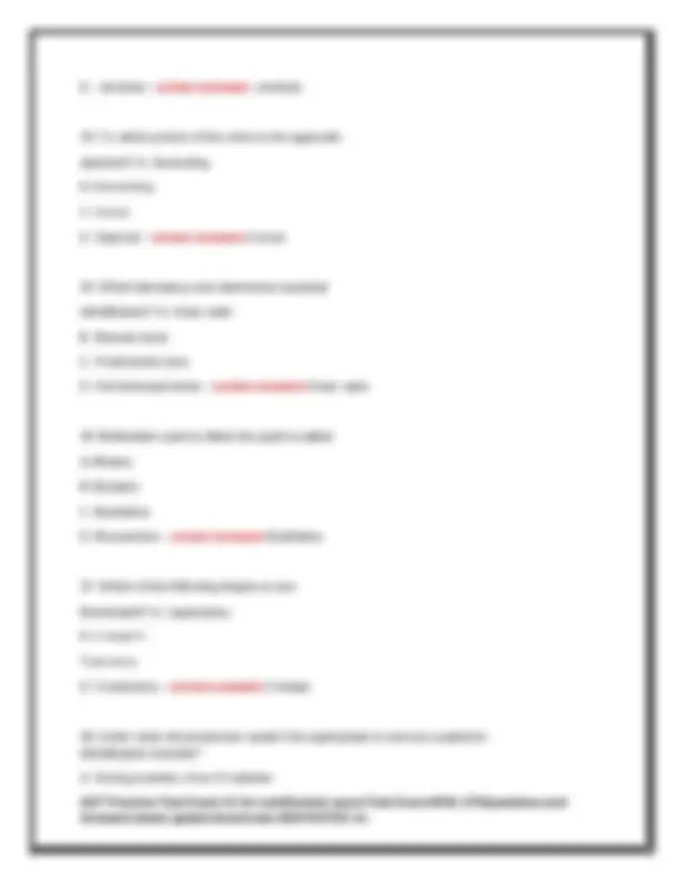 Ast Certification Exam Practice Questions And Answers 2024 Exams Nursing Docsity