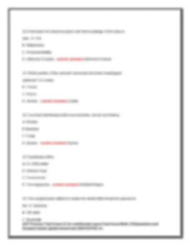 Ast Certification Exam Practice Questions And Answers 2024 Exams Nursing Docsity