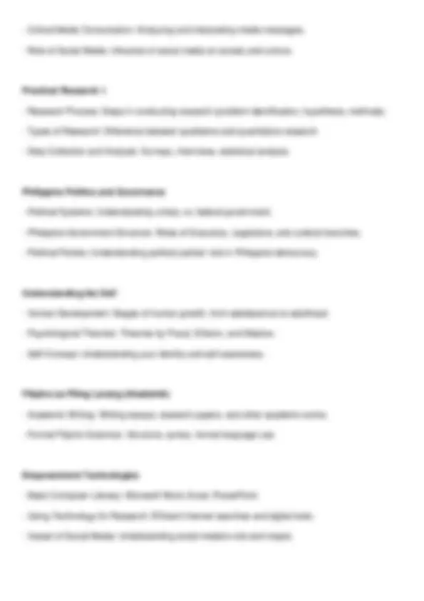 Lecture notes for humss strand | Study notes Law | Docsity