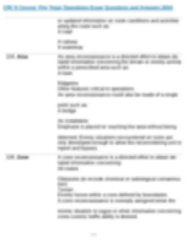 CPL'S Course Fire Team Operations Exam Questions and Answers | Exams ...