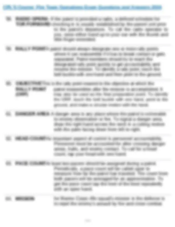 CPL'S Course Fire Team Operations Exam Questions and Answers | Exams ...