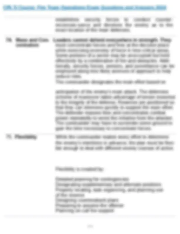 CPL'S Course Fire Team Operations Exam Questions and Answers | Exams ...