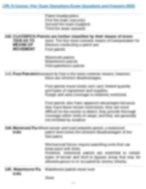 CPL'S Course Fire Team Operations Exam Questions and Answers | Exams ...