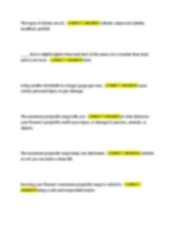 Utah Hunter Safety Exam with Verified Answers | Exams Environmental ...