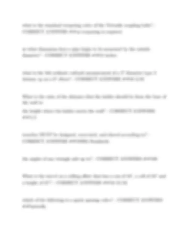 NCCER- Pipe Fitter test QUESTIONS WITH ANSWERS | Exams Construction ...