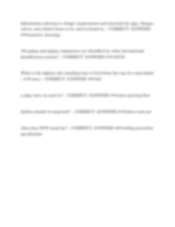 NCCER- Pipe Fitter test QUESTIONS WITH ANSWERS | Exams Construction ...