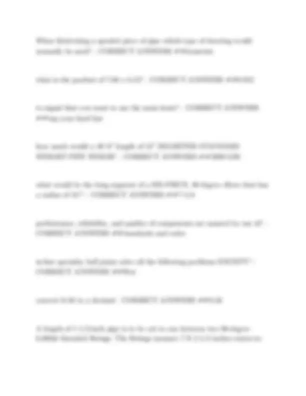 NCCER- Pipe Fitter test QUESTIONS WITH ANSWERS | Exams Construction ...