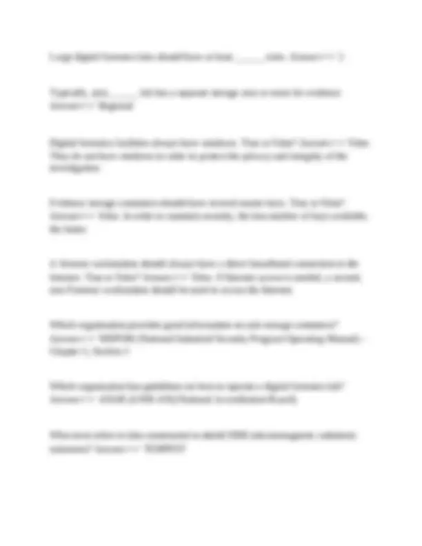 Computer Forensics Chapter 2: Review Questions | Exams Information Technology | Docsity